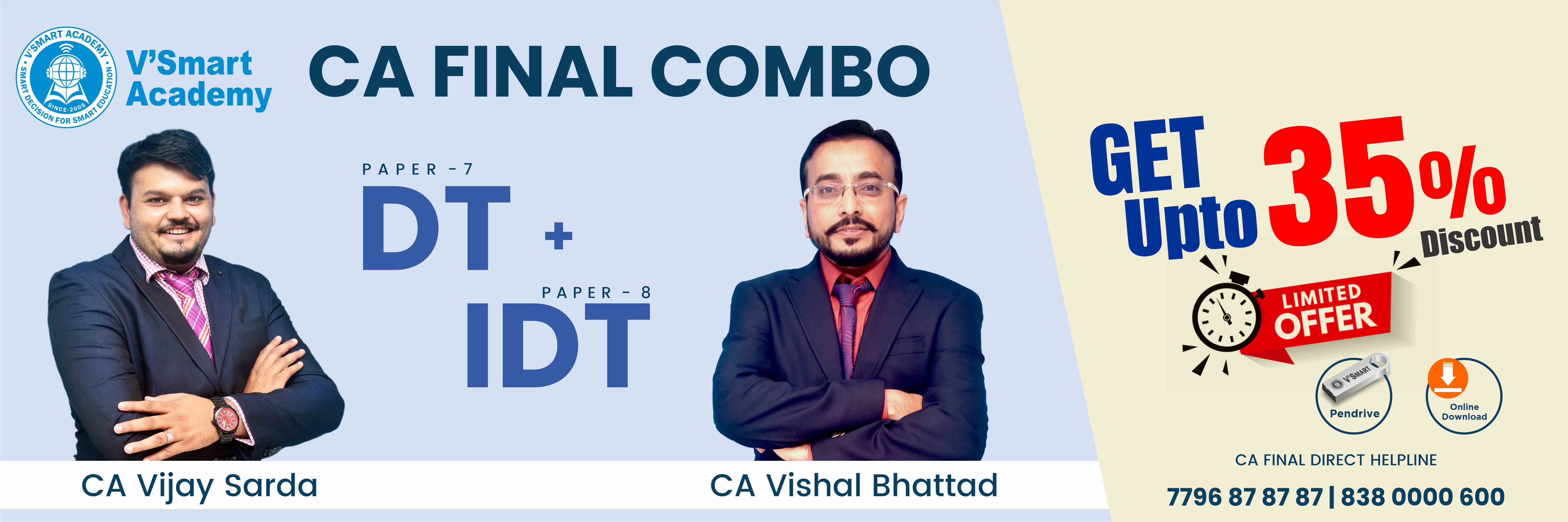 Best CA, CS & CMA Online & Pendrive Classes in India | Vsmart Academy