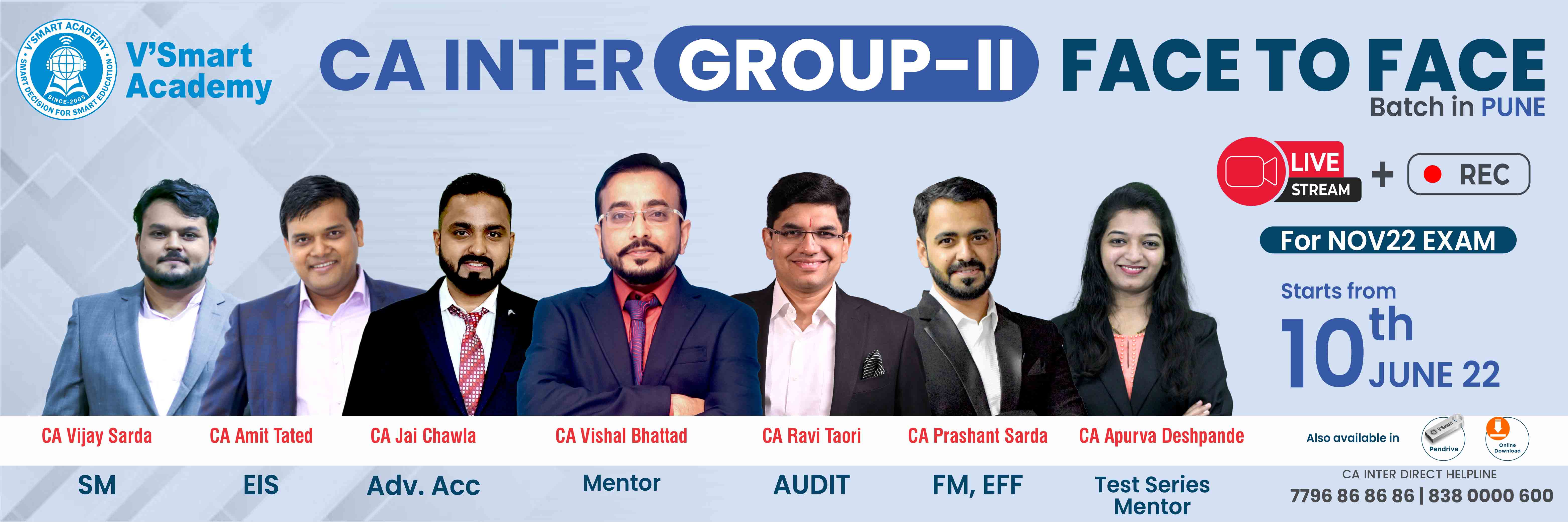 Best CA, CS & CMA Online & Pendrive Classes in India | Vsmart Academy